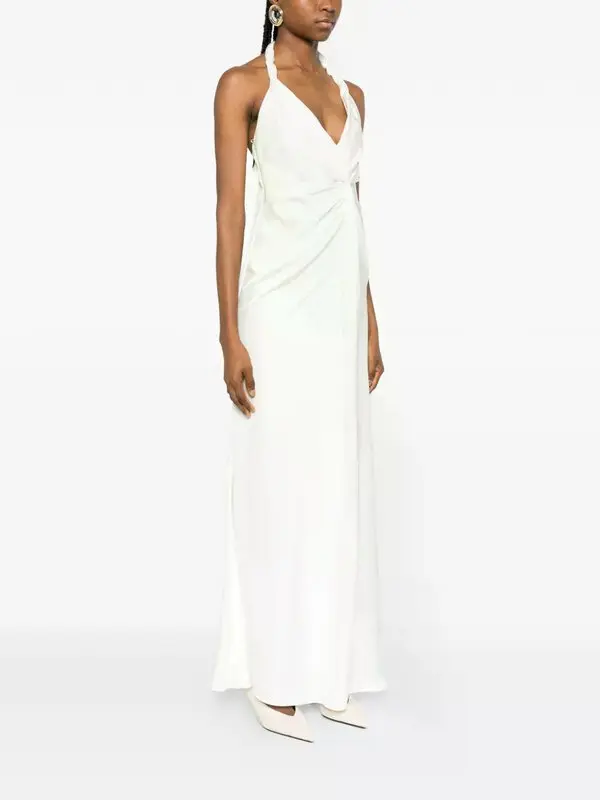ELEH Twisted Halterneck Maxi Dress