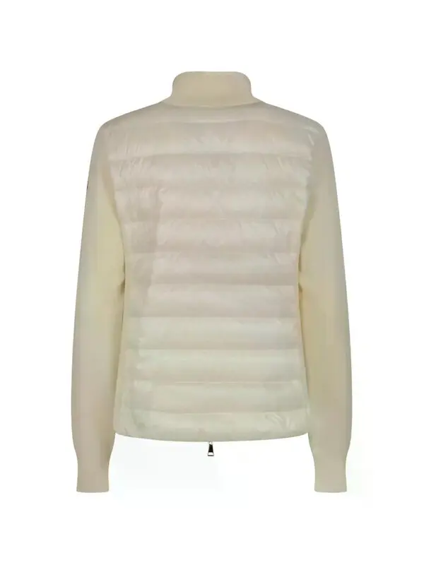 Moncler Quilted Knit-panel Zip-up Jacket