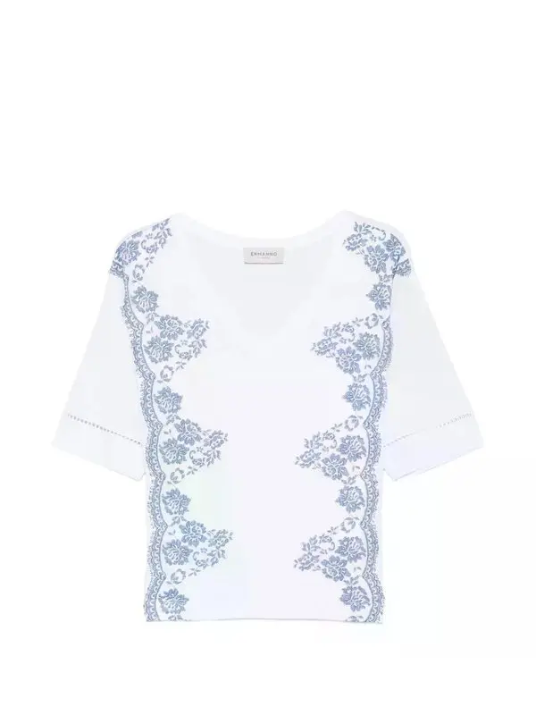 ERMANNO FIRENZE Floral-print T-shirt