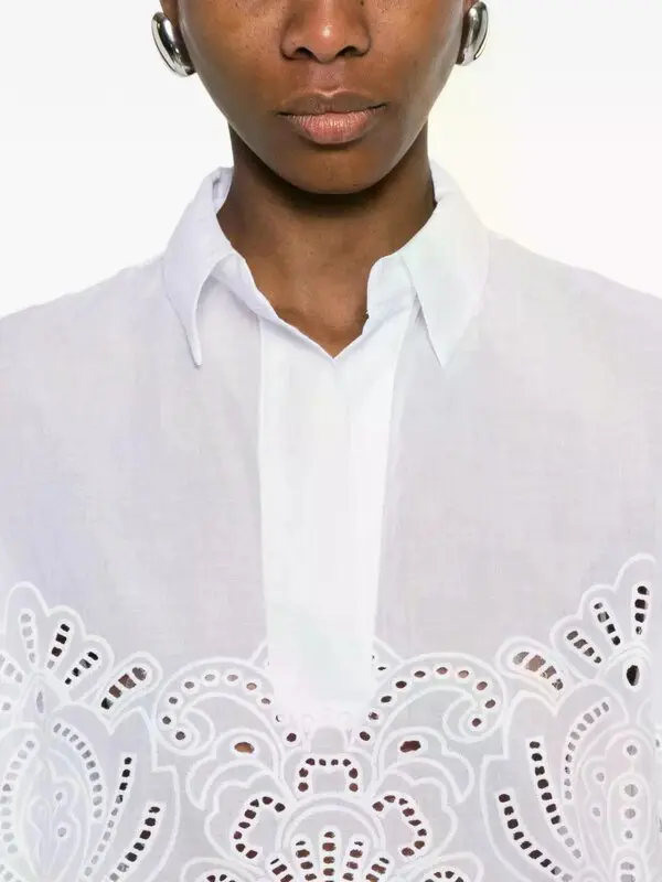 ERMANNO FIRENZE Lace Blouse - White