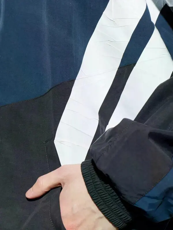 Vetements Striped-sleeves Color-block Jacket
