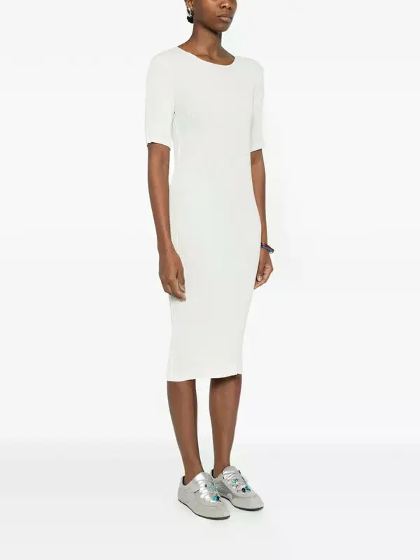 Issey Miyake Ribbed Knit Dress