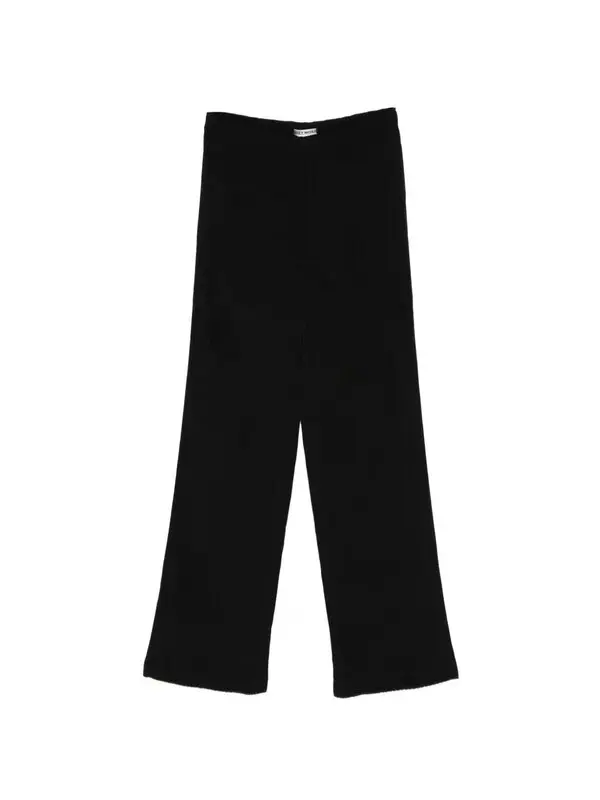 Issey Miyake Ribbed Trousers - Black