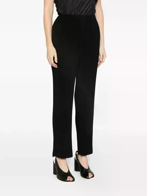 Issey Miyake Ribbed Trousers - Black