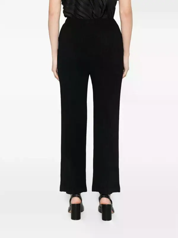 Issey Miyake Ribbed Trousers - Black