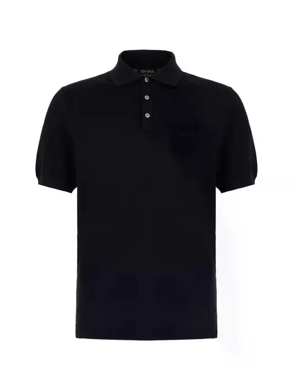 Zegna Short-sleeve Polo Shirt - Blue