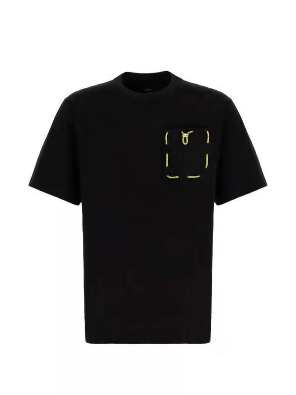 Fendi Pocket-detail T-shirt - Black
