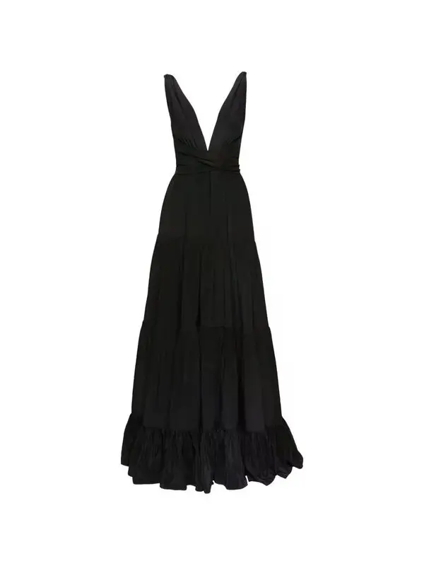 Azeeza Callan V-neck Maxi Dress