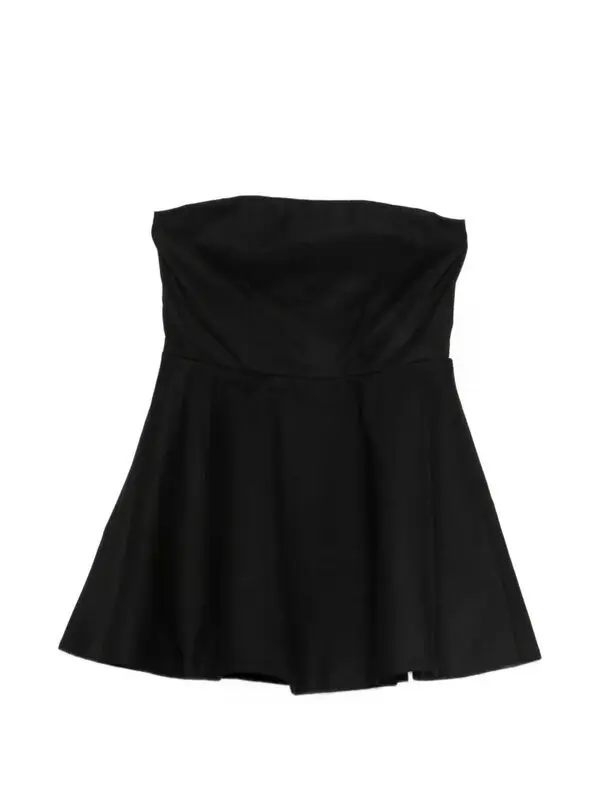 GESTUZ Strapless Fit Flare Top - Black