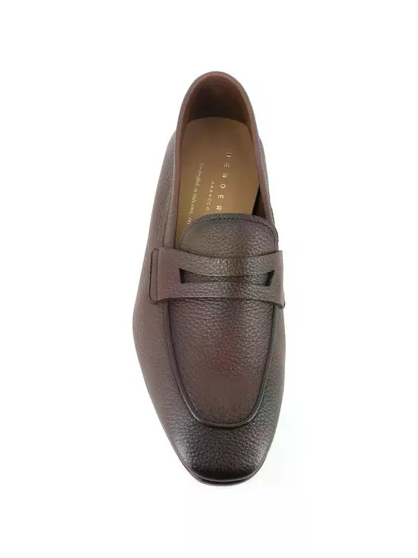 HENDERSON BARACCO Grained-leather Loafers