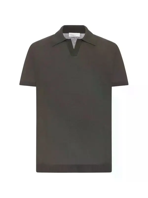 ROBERTO COLLINA V-neck T-shirt - Brown