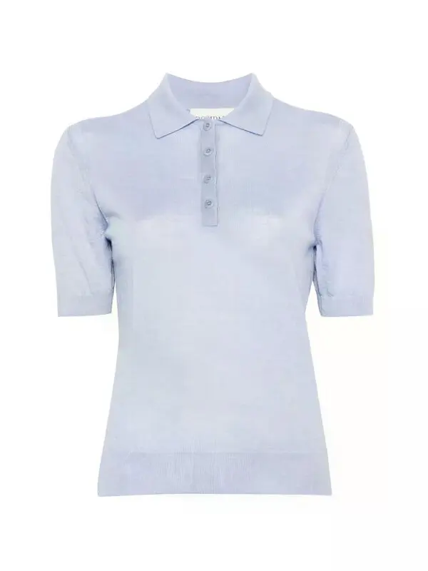 Eric Bompard Buttoned Short-sleeve Polo Top
