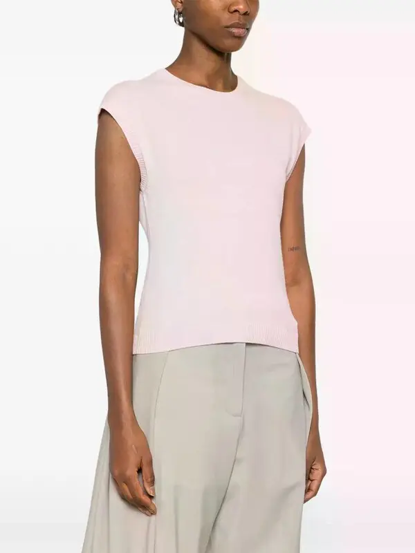 Eric Bompard Ribbed Sleeveless Top