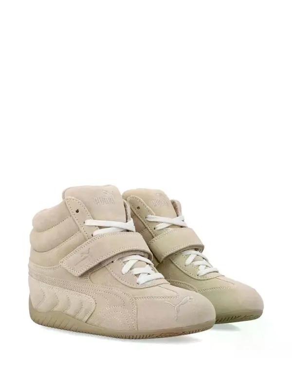 PUMA Speedcat Wedge Leather Sneakers - Neutrals