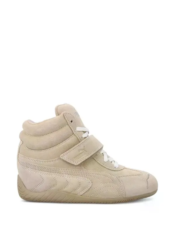PUMA Speedcat Wedge Leather Sneakers - Neutrals