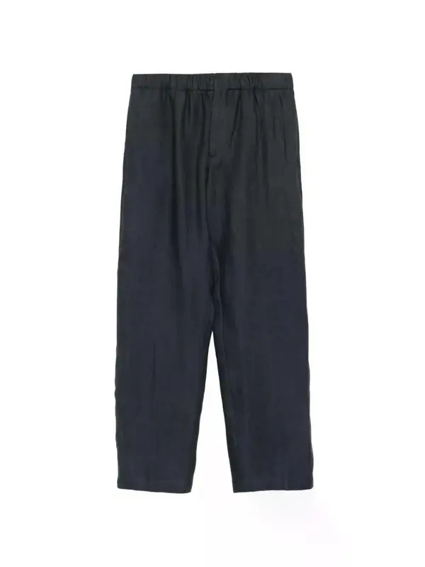 LARDINI Elasticated-waistband Trousers - Blue