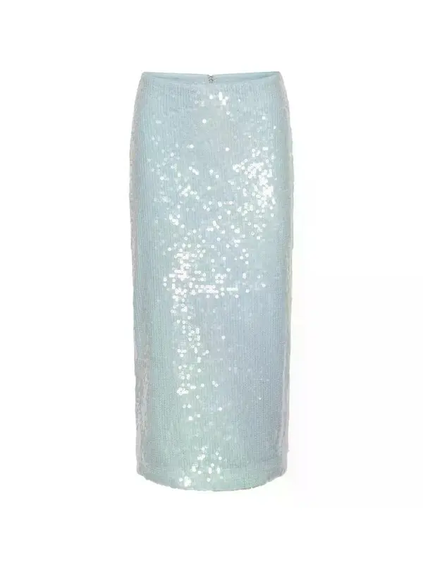 ROTATE BY BIRGER CHRISTENSEN Sequin Pencil Midi Skirt - Blue