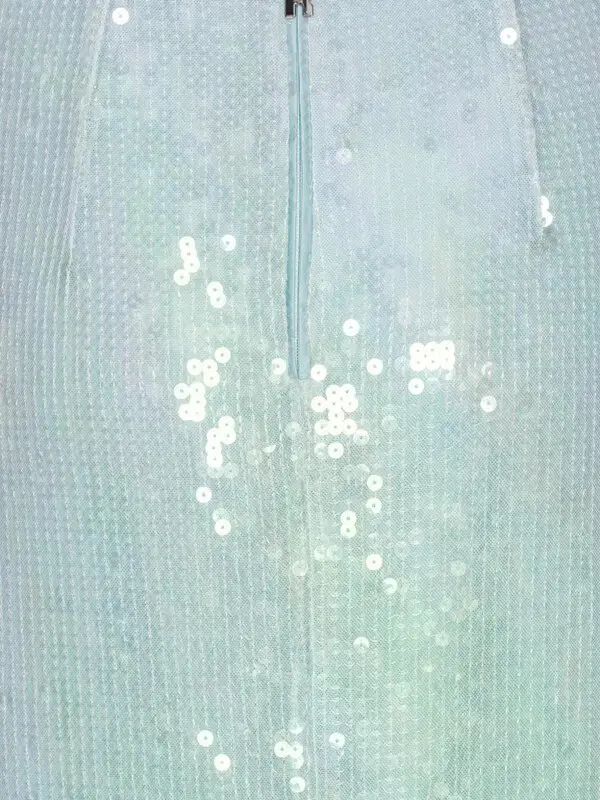 ROTATE BY BIRGER CHRISTENSEN Sequined Pencil Skirt - Blue