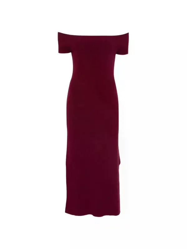 Eric Bompard Bardot Knitted Midi Dress