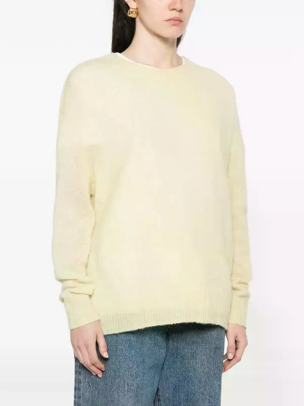 Eric Bompard Round-neck Sweater - Yellow