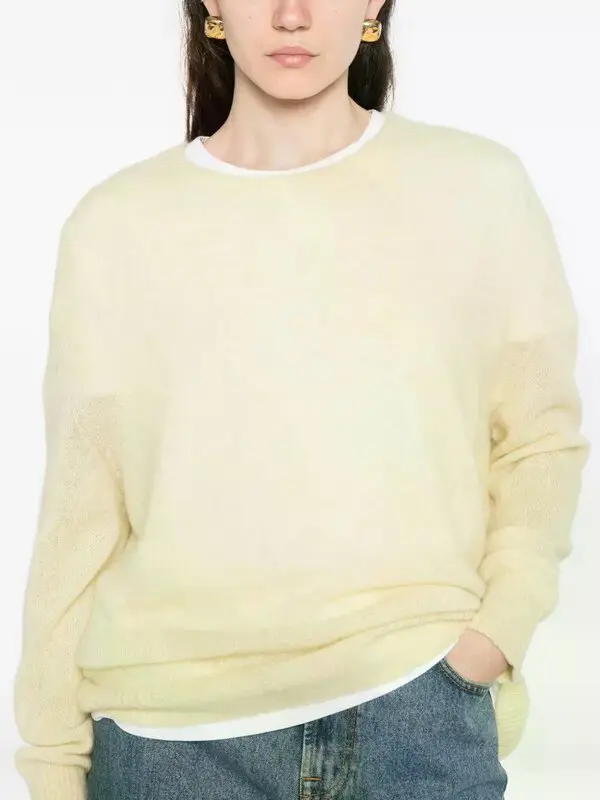 Eric Bompard Round-neck Sweater - Yellow