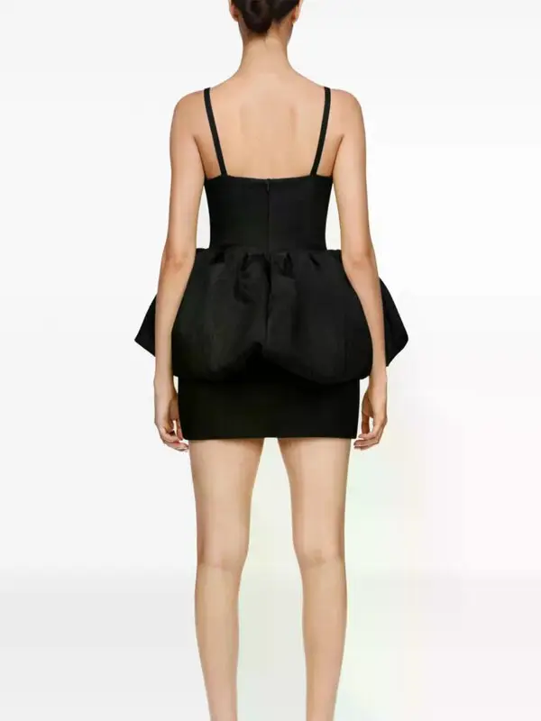 David Koma Mini Dress With Puff Skirt Detail