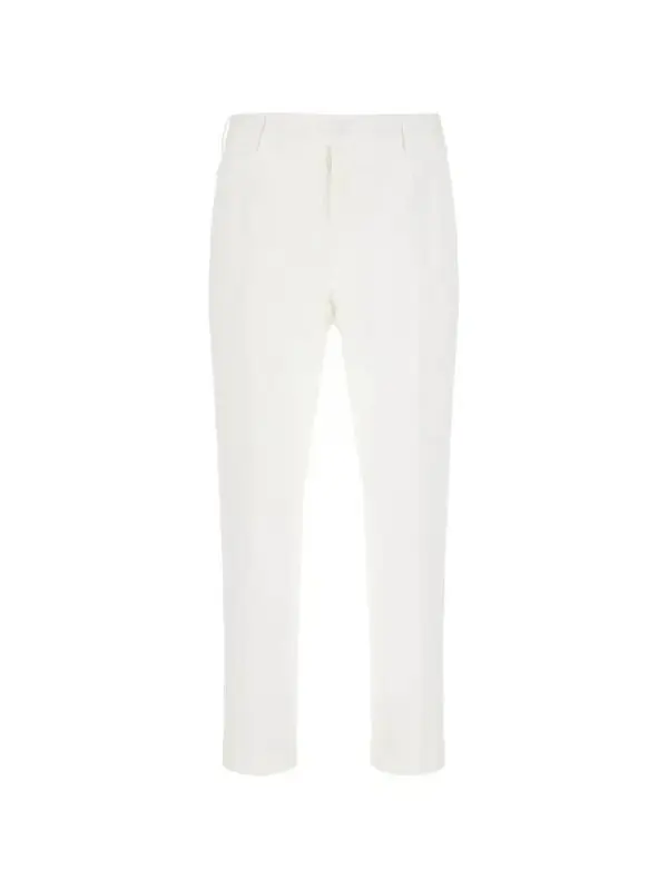 PT TORINO Tapered Trousers - White