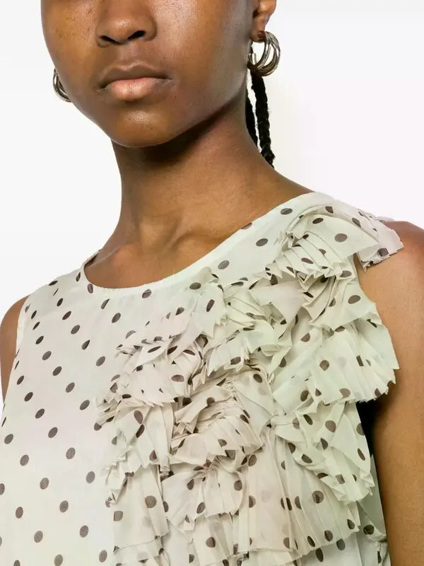 P.a.r.o.s.h Polka-dot Midi Dress