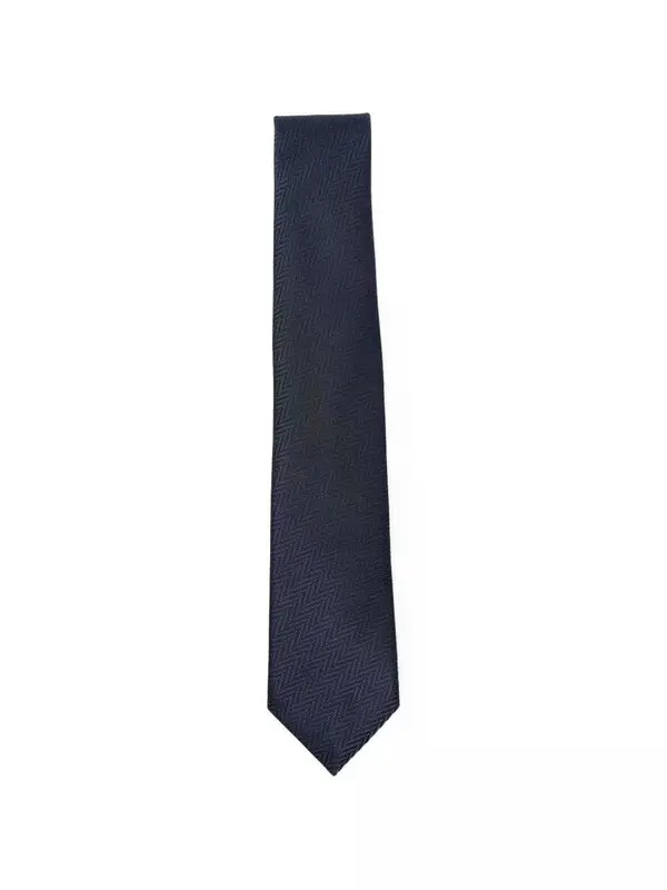 Giorgio Armani Patterned Neck Tie - Blue