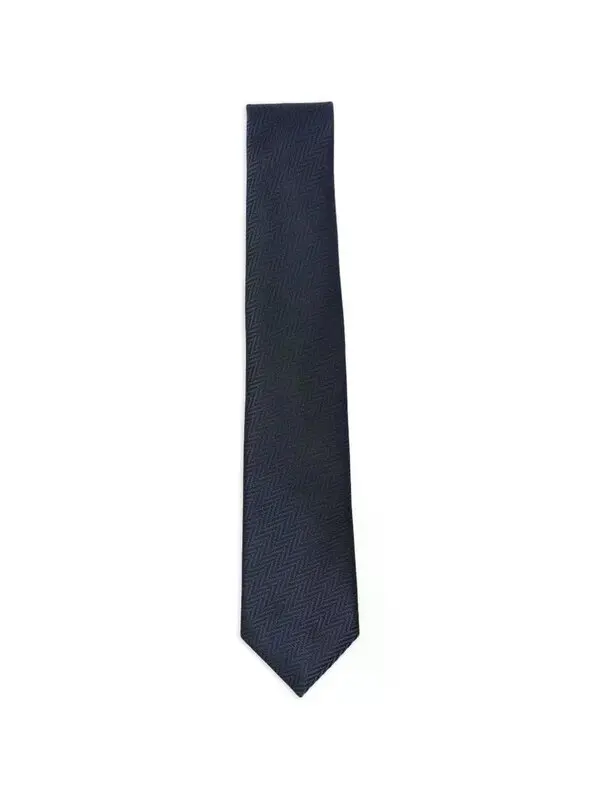 Giorgio Armani Patterned Neck Tie - Blue