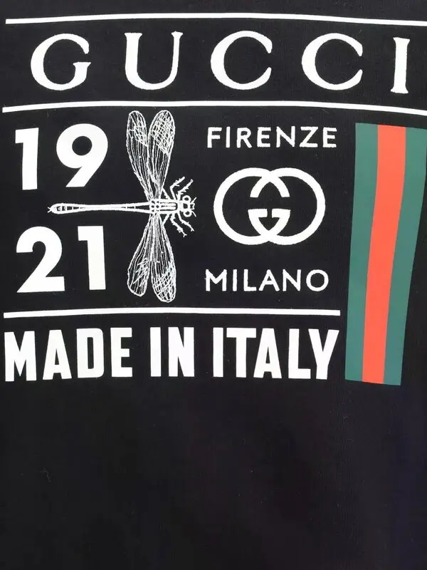 Gucci Dragonfly Printed T-shirt
