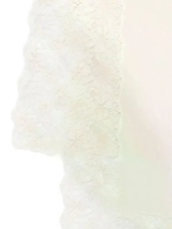 Ermanno Scervino Lace Trim Scarf