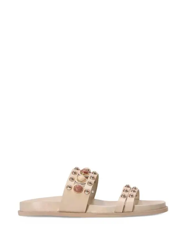 KOTRIS SANDALS Studded Strap Sandals - Neutrals