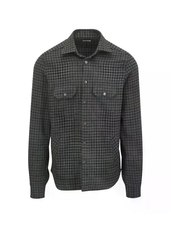 Kiton Plaid Flap-pocket Jacket