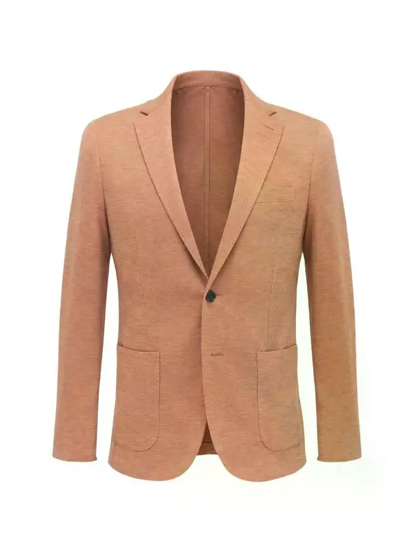 MAURIZIO BALDASSARI Patch-pockets Single-breasted Blazer - Orange