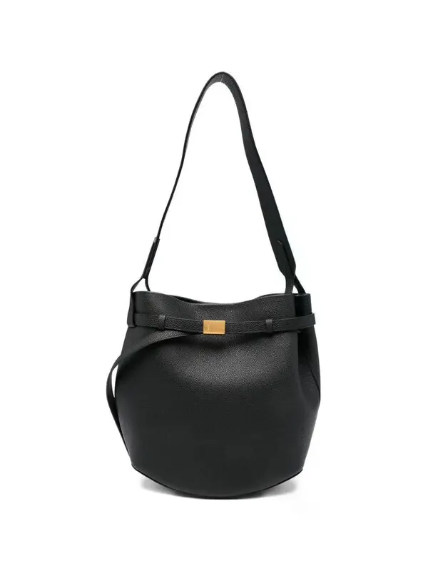 SYSTEM Leather Shoulder Bag - Black