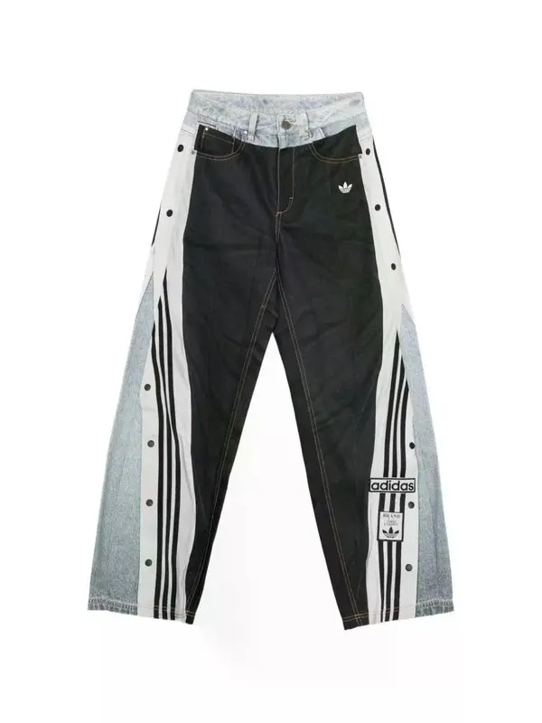 Adidas Adibreak Buttoned Striped Jeans - Black