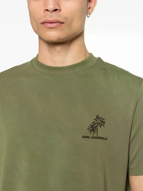 Karl Lagerfeld Logo-print Crew Neck T-shirt