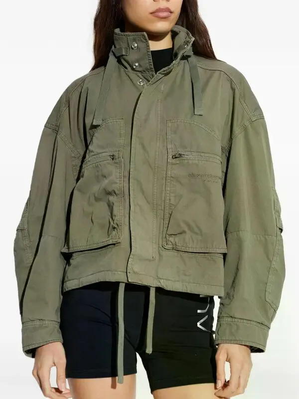 Alexander Wang Logo-embroidered Cotton Jacket