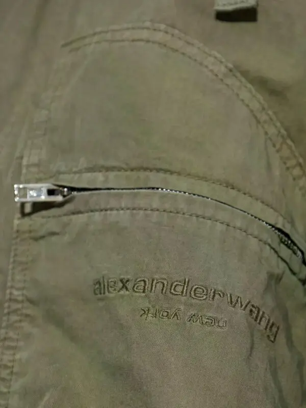Alexander Wang Logo-embroidered Cotton Jacket
