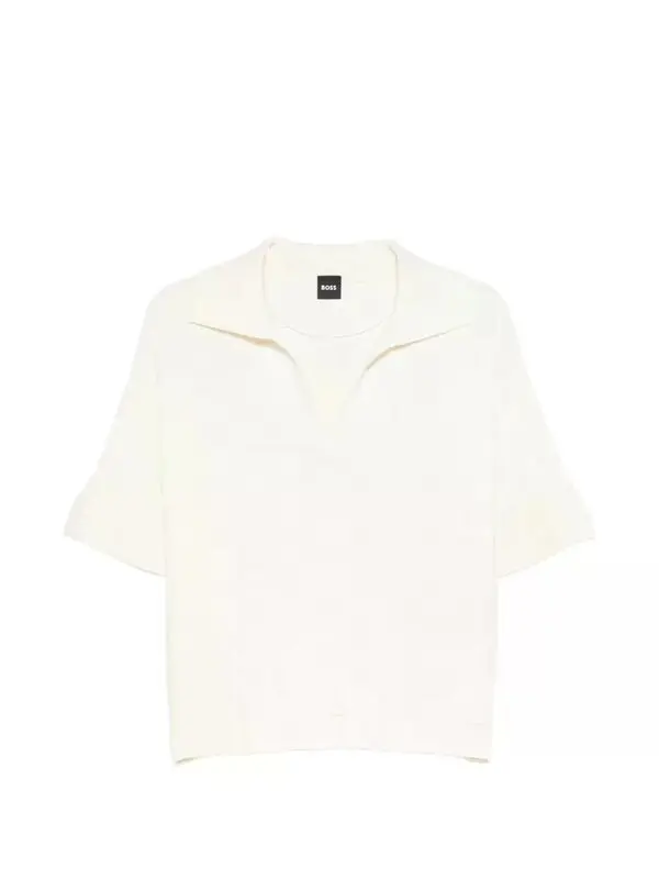 BOSS Short-sleeve V-neck T-shirt - Neutrals