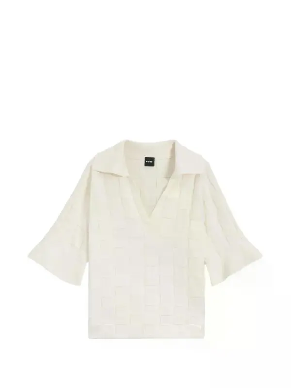 BOSS Short-sleeve V-neck T-shirt - Neutrals