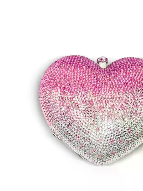 SAN BLAS Embellished Heart Clutch
