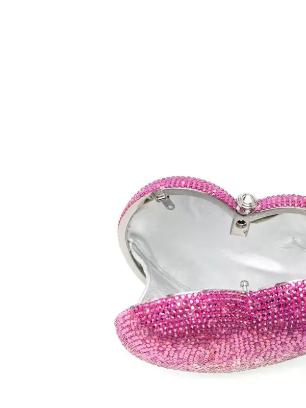 SAN BLAS Embellished Heart Clutch