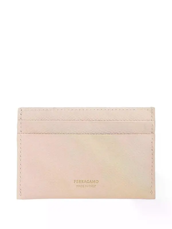 FERRAGAMO Gancini Leather Card Holder