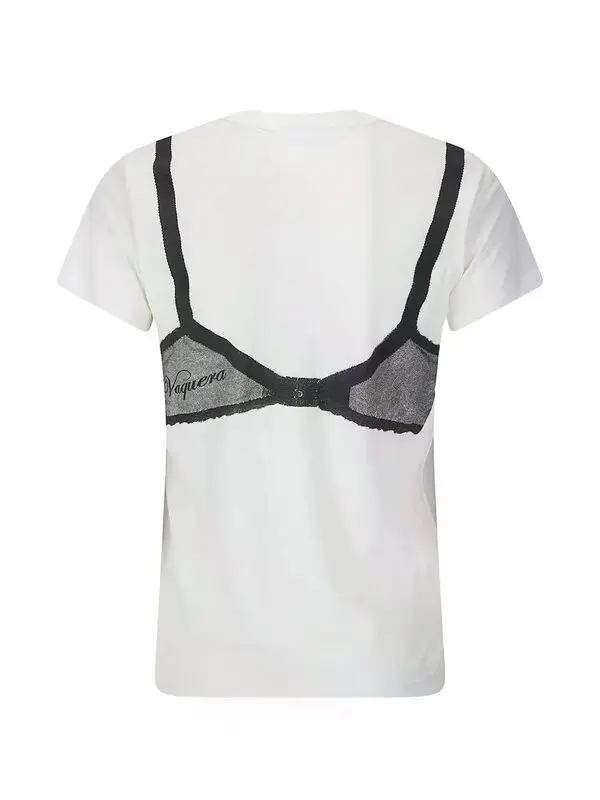 Vaquera Bra-print T-shirt - White