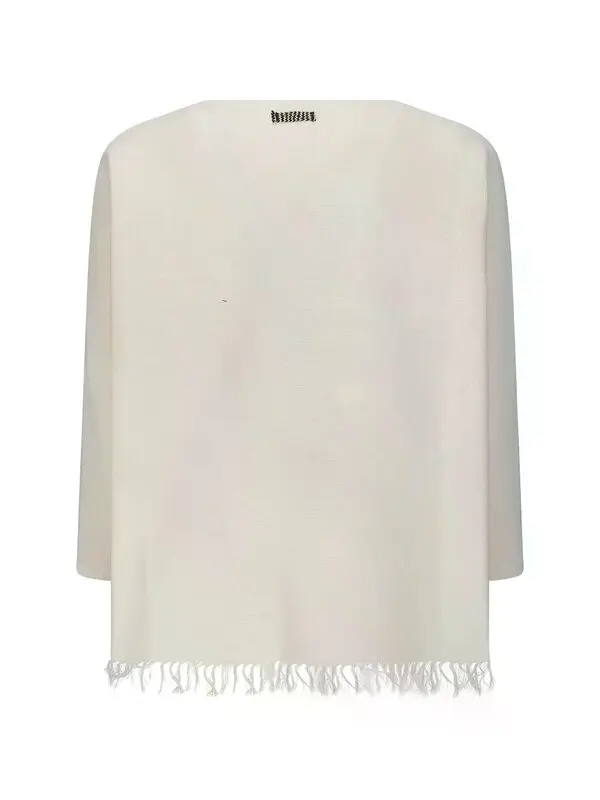 ARCHIVIO B Frage Fringed Top - Neutrals