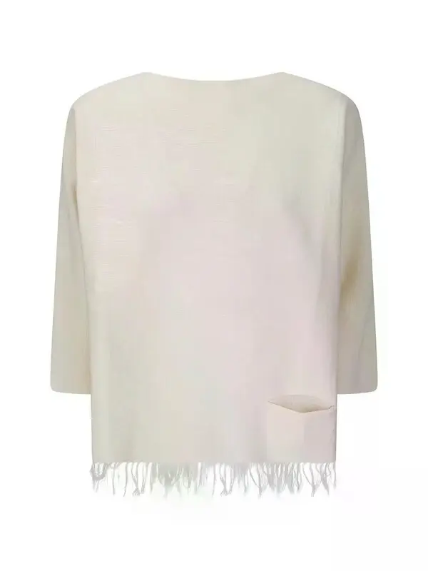 ARCHIVIO B Fringed Hem Top