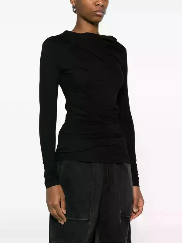 ENTIRE STUDIOS Draped Long-sleeve Top