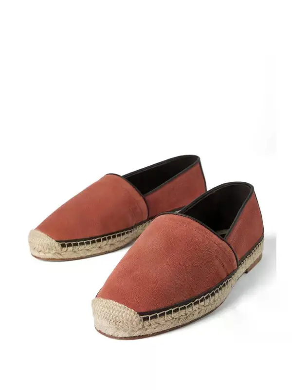 Brunello Cucinelli Grained Calfskin Espadrilles